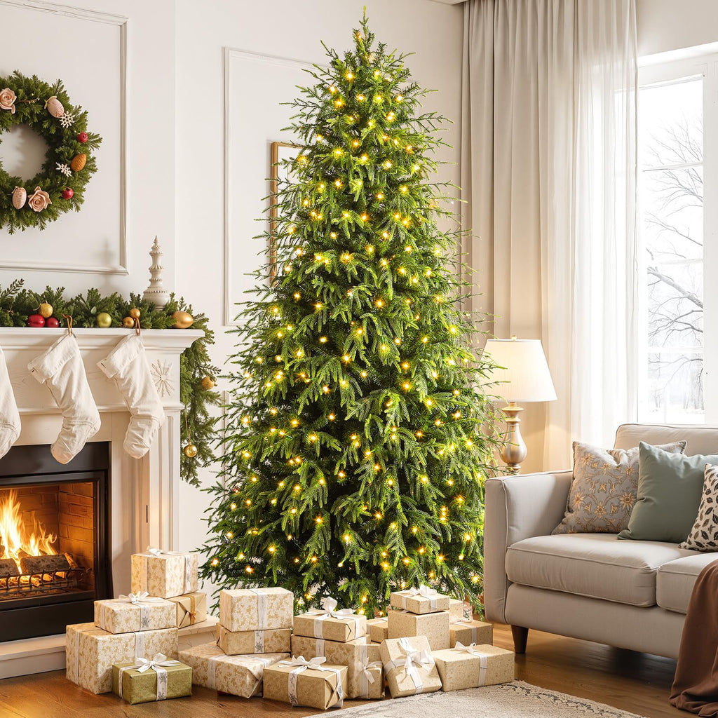 6ft Norfolk Pine Christmas Trees with RGB Lights